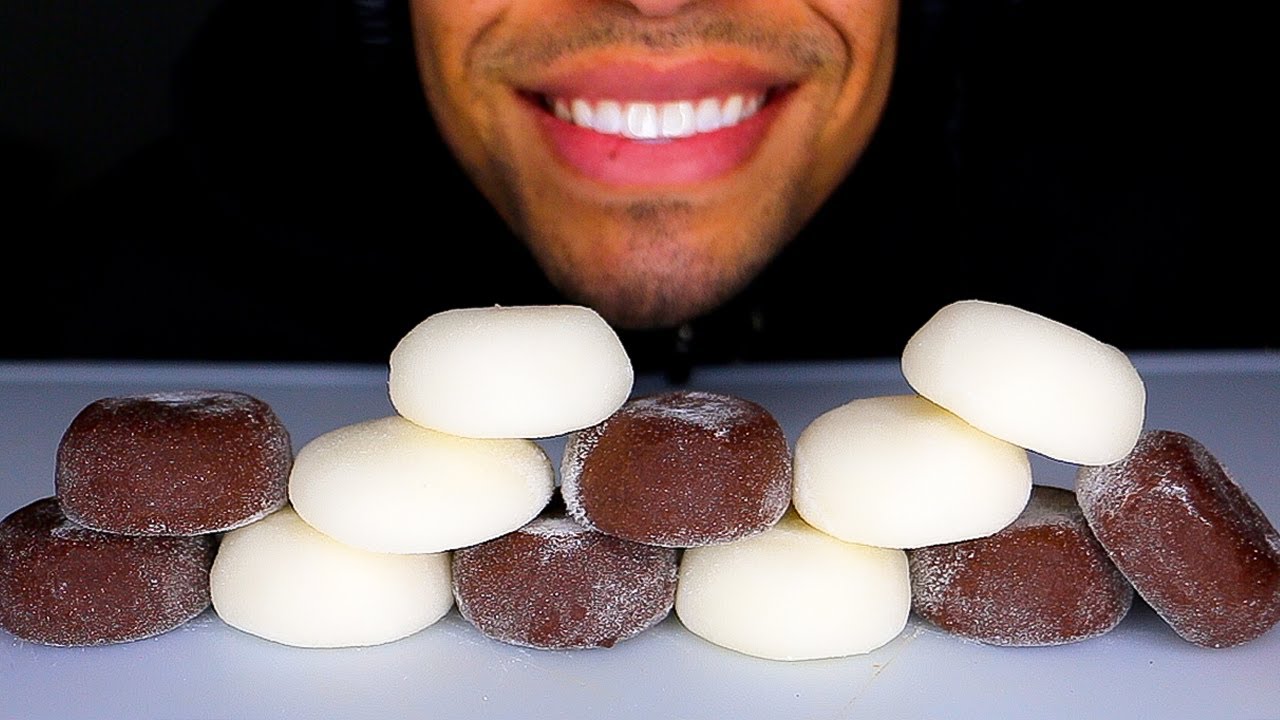 Asmr Mochi Ice Cream Mukbang Vanilla And Chocolate Eating Sounds No