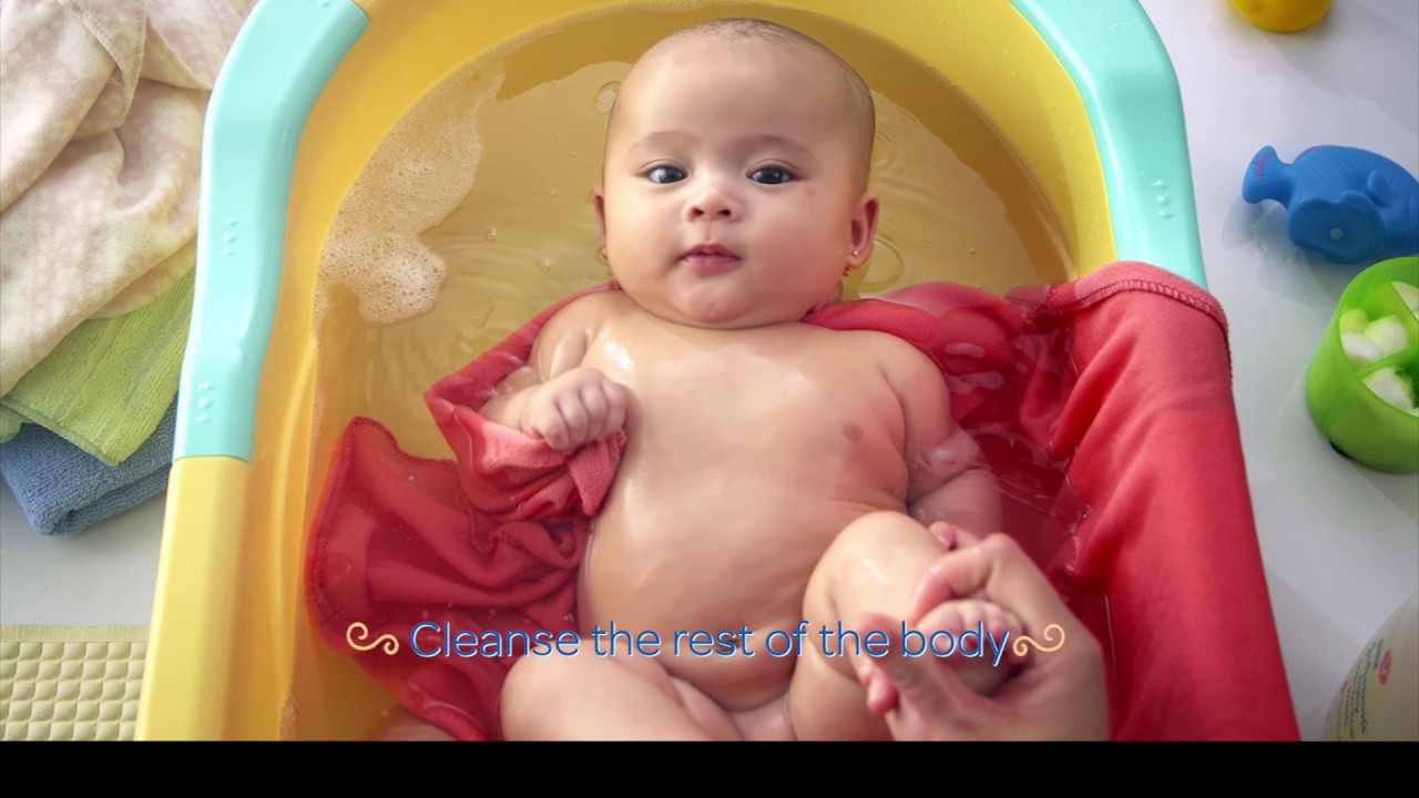 Learn New Born Bathing Johnson - YouTube