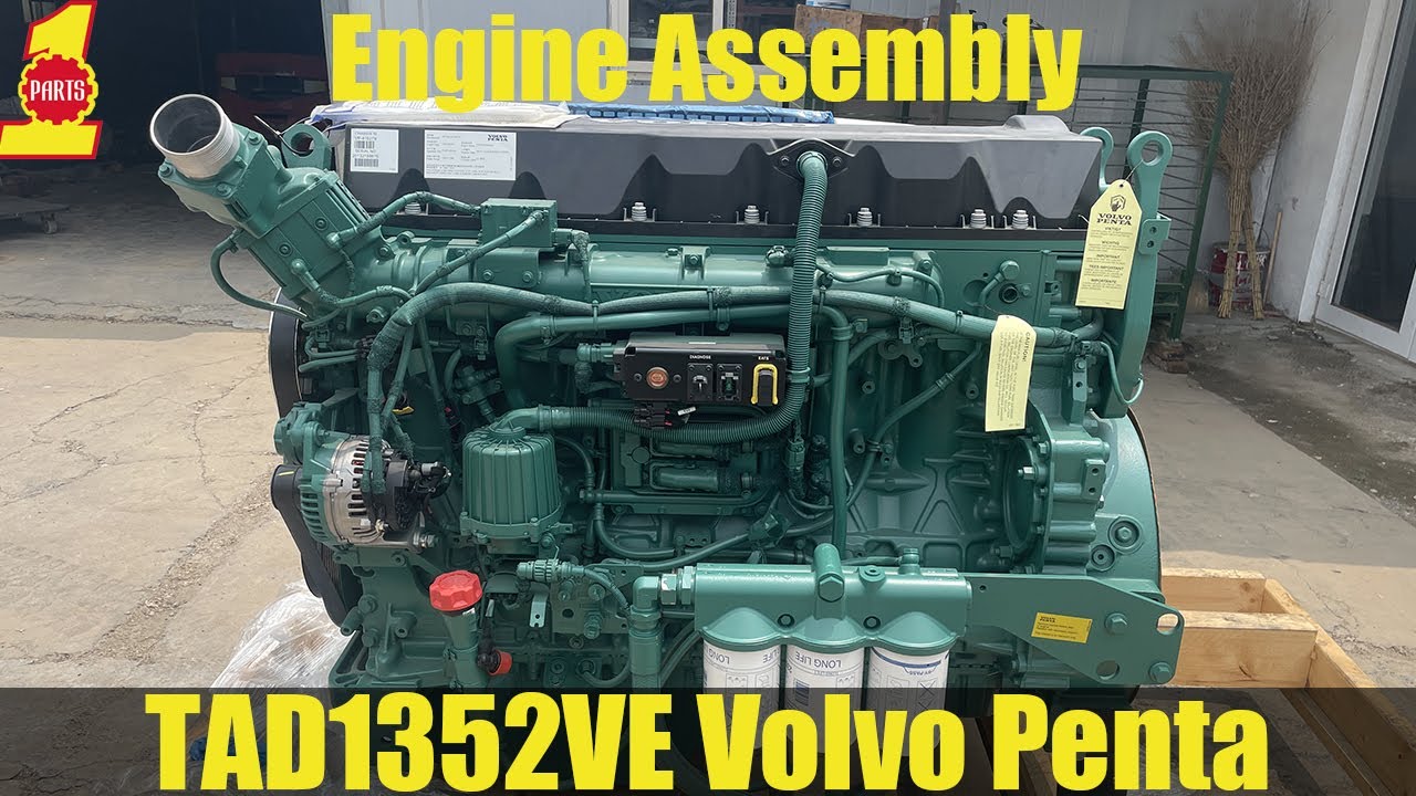 Technical specs - TAD1352VE Volvo Penta-Engineering Machinery - YouTube
