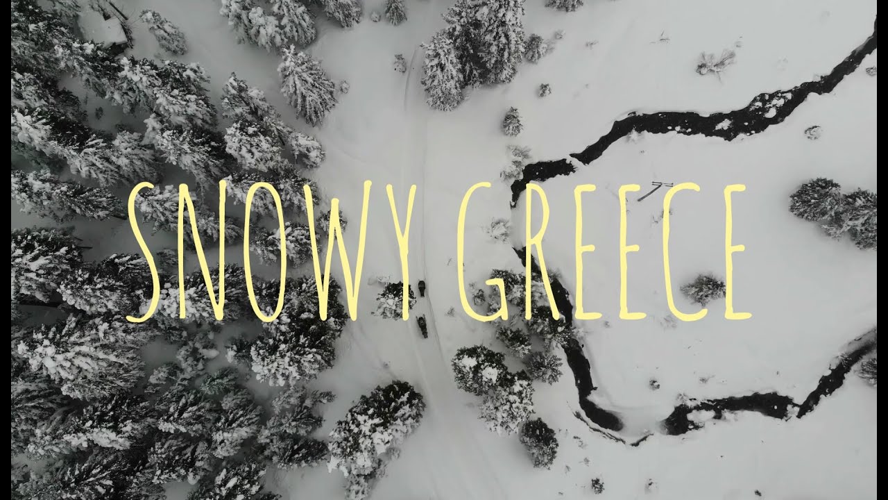 AMAZING SNOWY GREECE by DRONE Χιονισμένο Περτούλι 2019 4K - YouTube