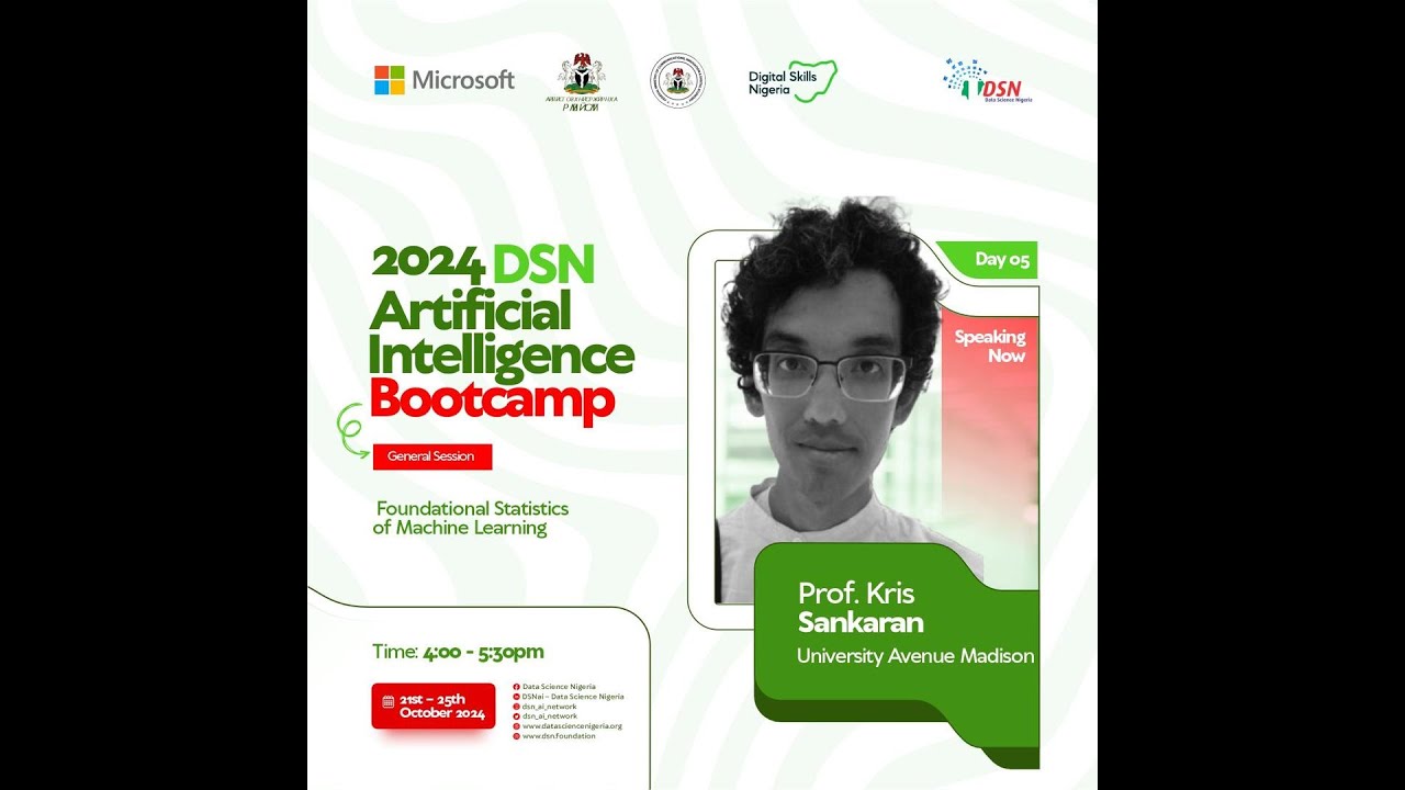 DSN AI 2024 Bootcamp - Foundational Statistics of Machine Learning by ...