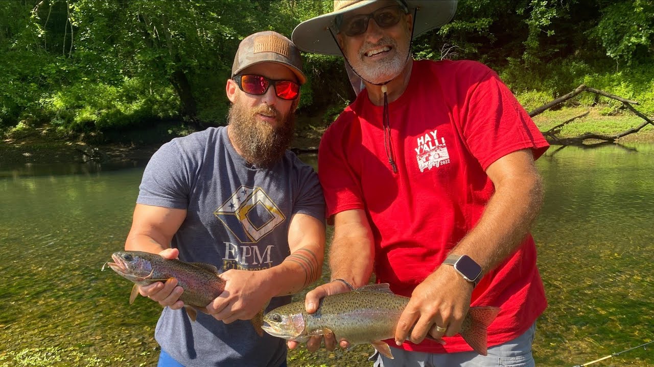 Caney Fork River Trout Smashing - YouTube