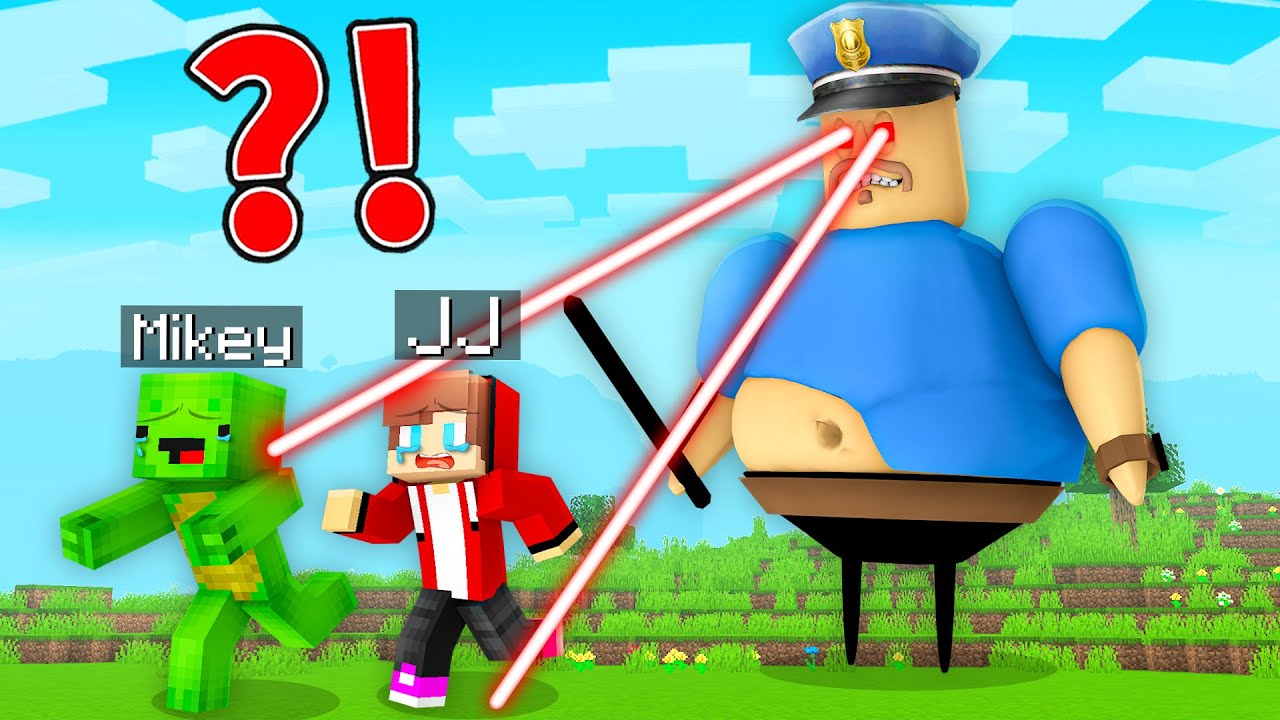 How Mikey and JJ Escape From SCARY BARRY in Minecraft ? - Maizen - YouTube