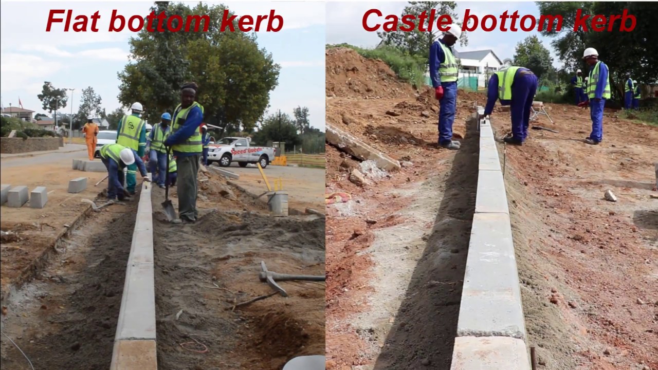 Standard Kerb vs Bosun Castle Bottom Kerb Installation - YouTube