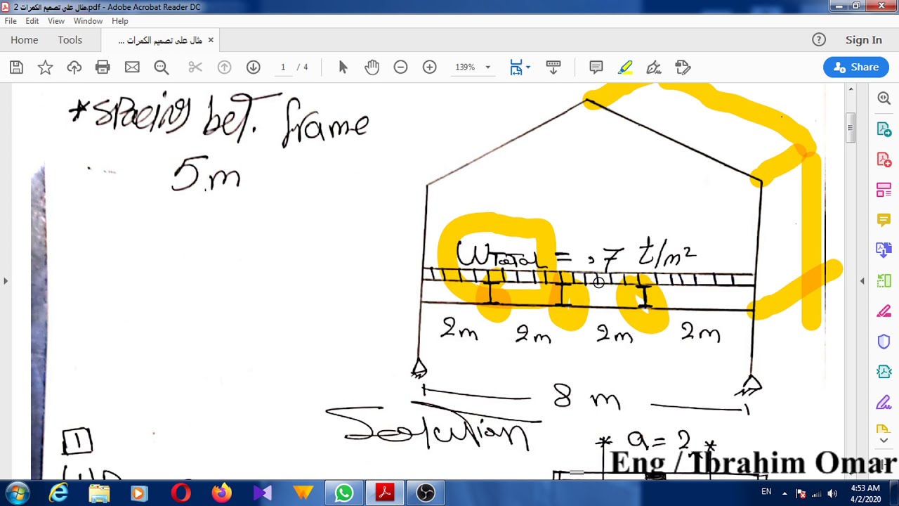 Design of steel structures Example design of beam - YouTube
