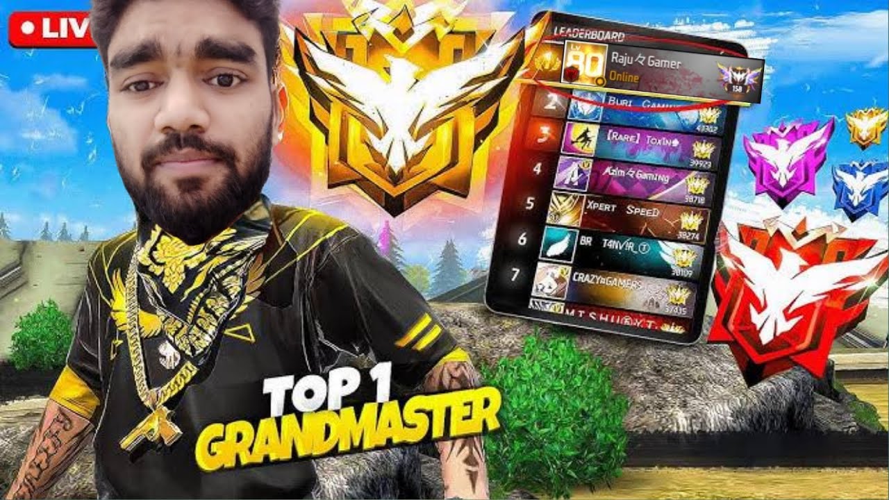 Free Fire New Rank Grandmaster Region Push || Double Famas King Raju ...