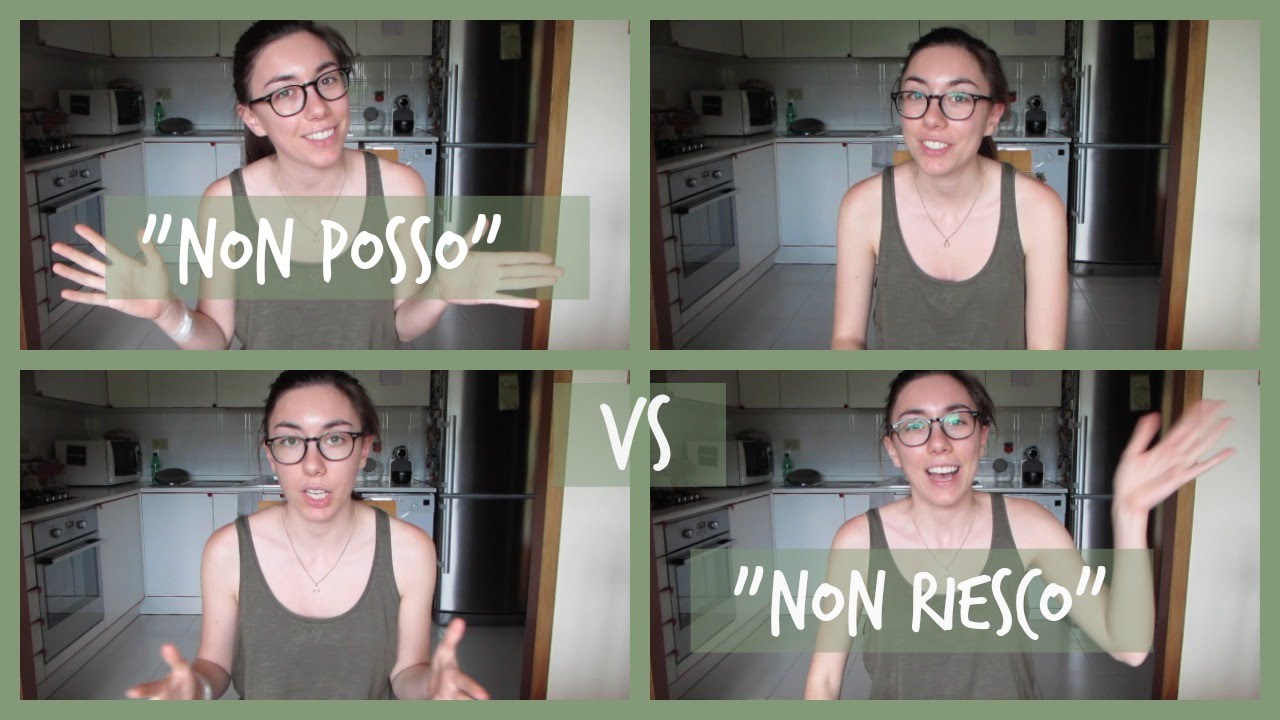 "Non Posso" vs "Non Riesco" | Learn Italian with Lucrezia - YouTube