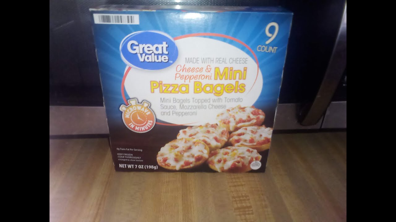 Great Value Mini Pizza Bagels - YouTube