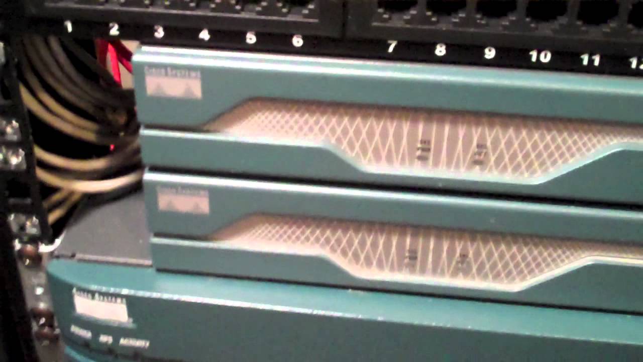 Cisco home lab front view - YouTube