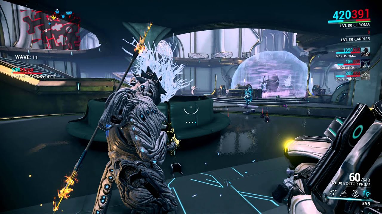 Warframe Xbox One - T4 DEF 20 Waves With Chroma - YouTube