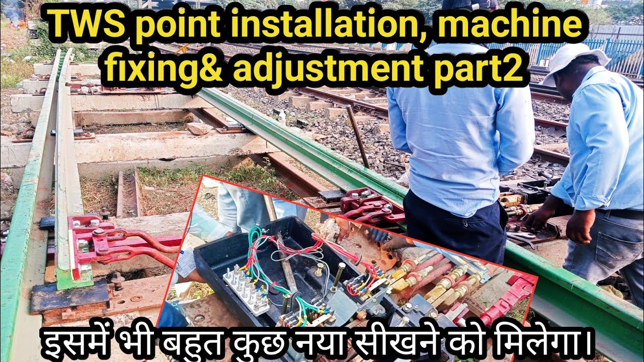 tws point machine installation| TWS point in railway #snt# ...
