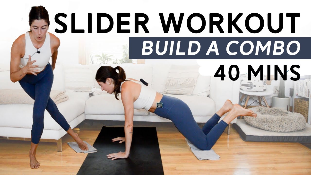 Build a Combo Slider Workout (40 Mins) - Total Body Workout with ...