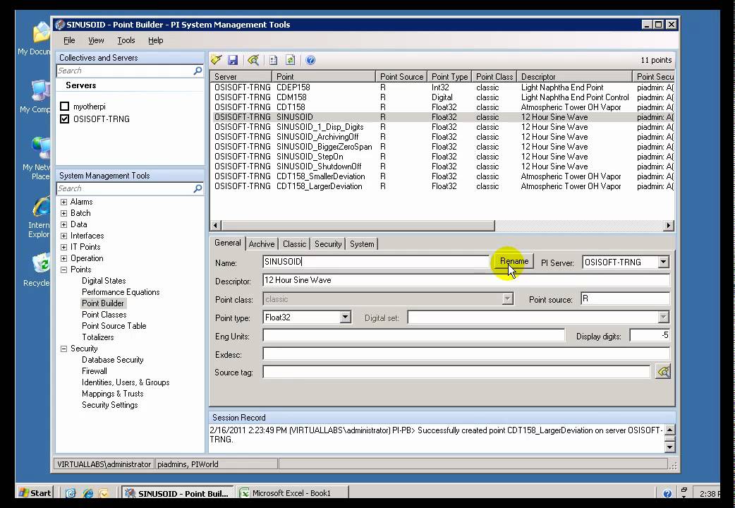 OSIsoft: PI SMT Plug In: Point Builder. v2010 - YouTube