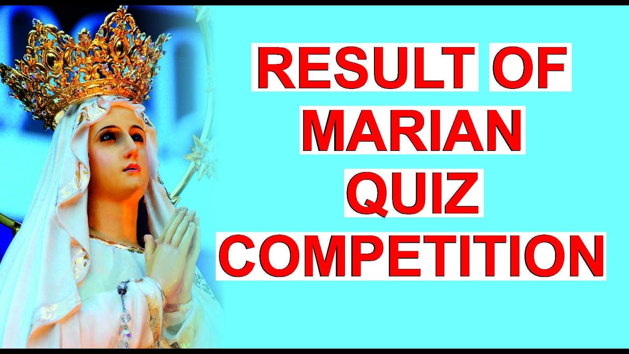 Marian Quiz Competition Result 2020 - YouTube