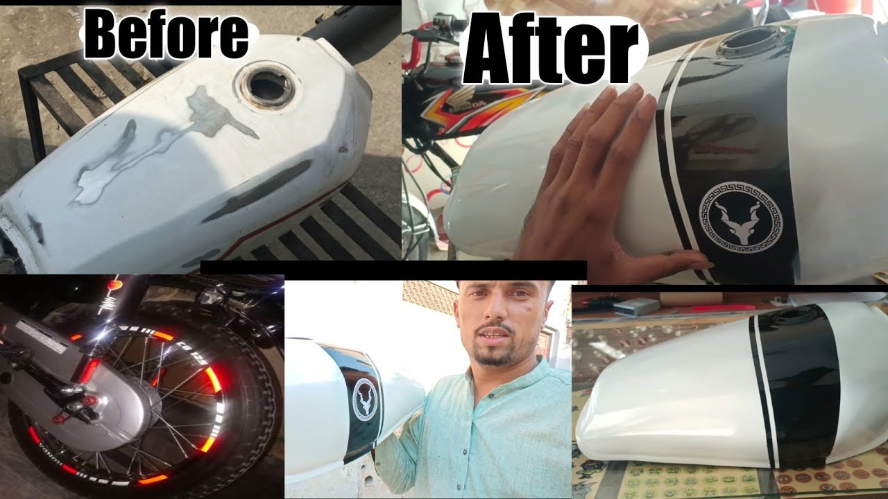 How to color old Motercycle like new😀 - YouTube