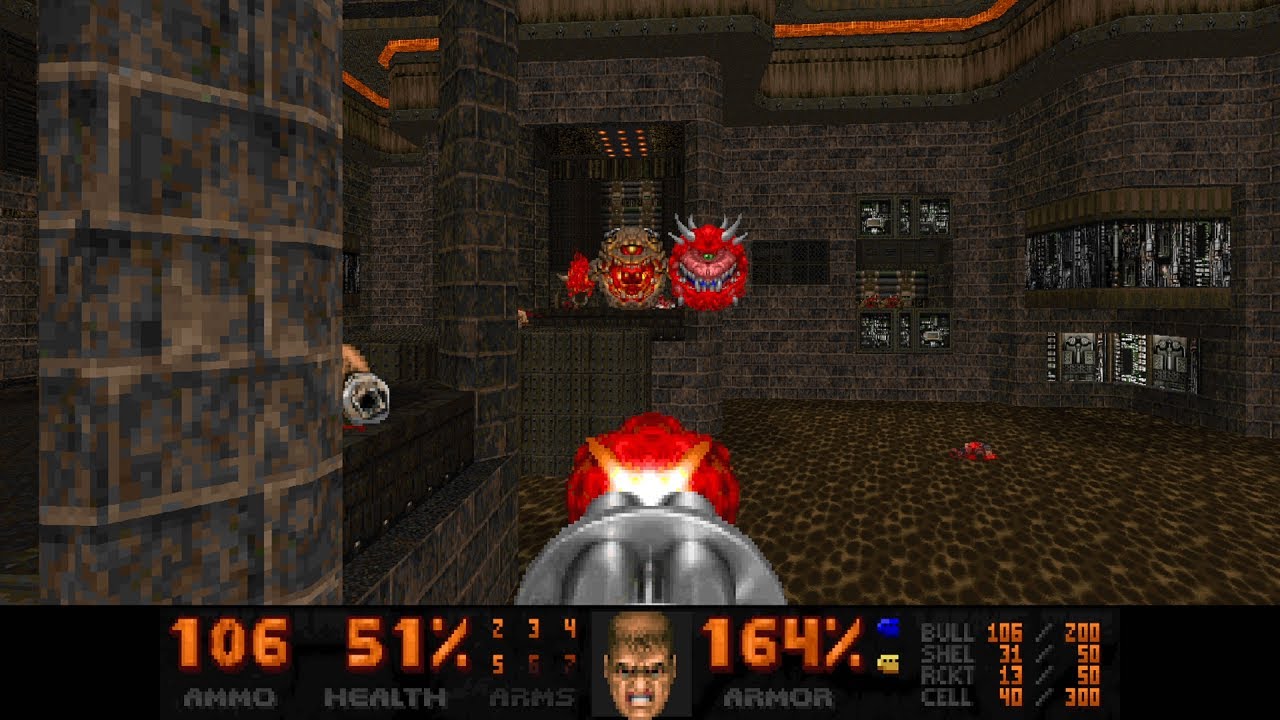 Doom 2 - Sunlust (Map 2: Down Through) UV-Max (Map Author: dannebubinga ...