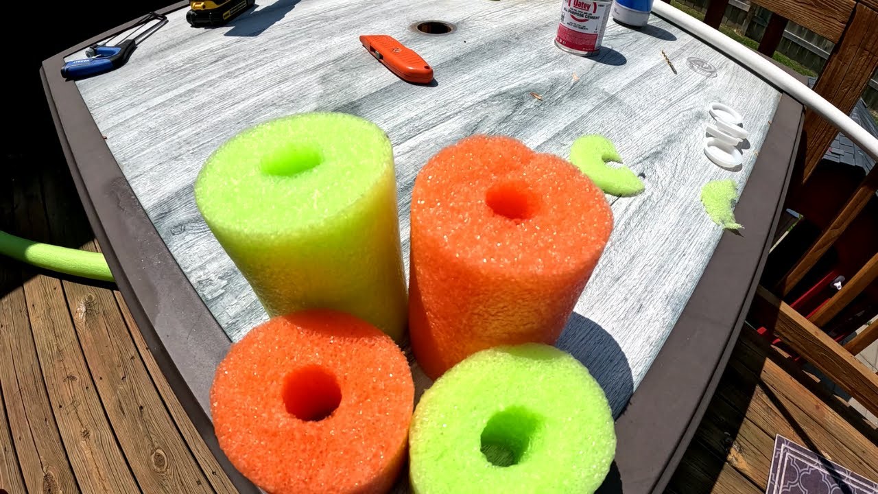 Making Pool Noodle Floats! (Cinematic) No Talking! #flatheadcatfish # ...