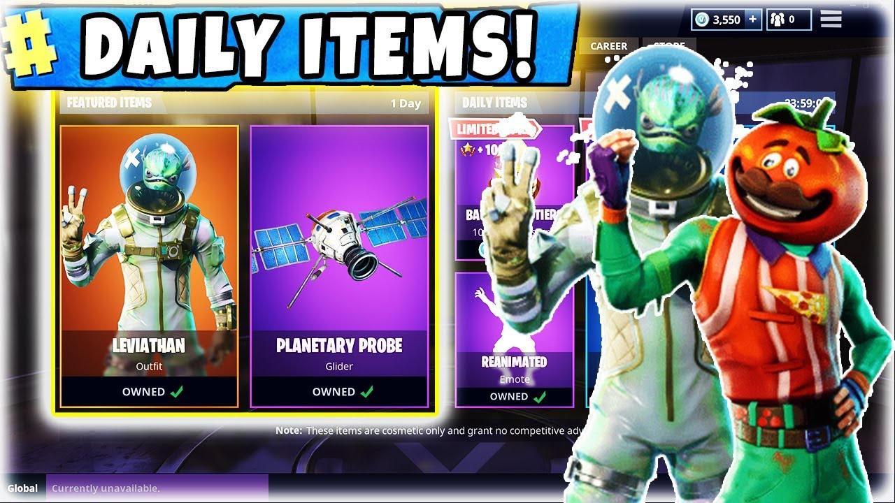 FORTNITE New Daily Item Shop Today | Featured and Daily Skins & Items ...
