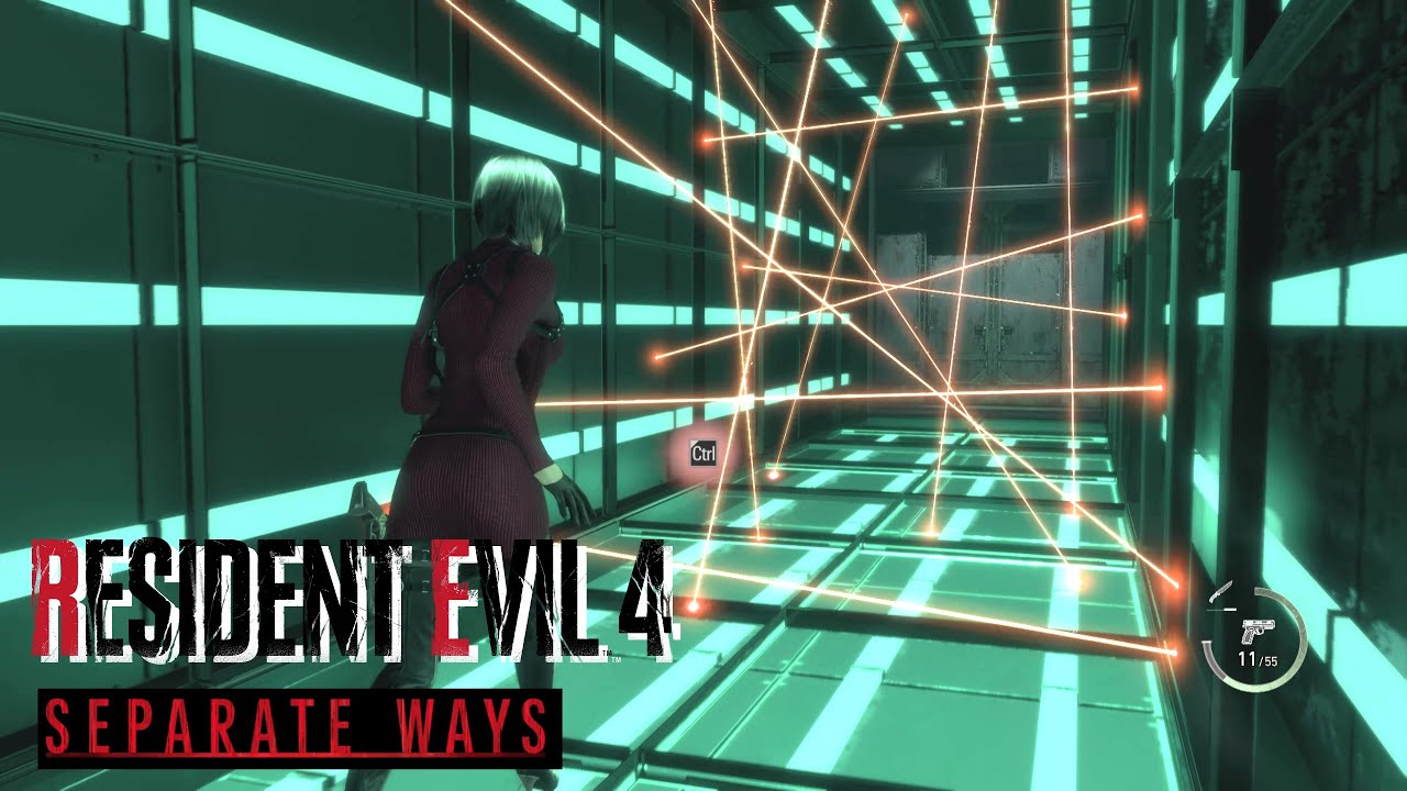 LASER SCENE - RESIDENT EVIL 4 REMAKE SEPARATE WAYS / ADA WONG DLC - YouTube