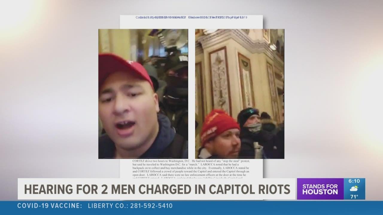 Houston area man charged in Capitol riots appears in federal court ...