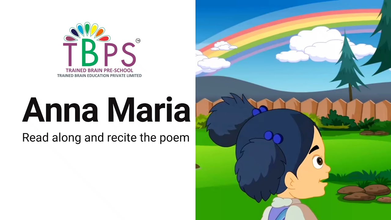 Read and Recite the poem : Anna Maria - YouTube