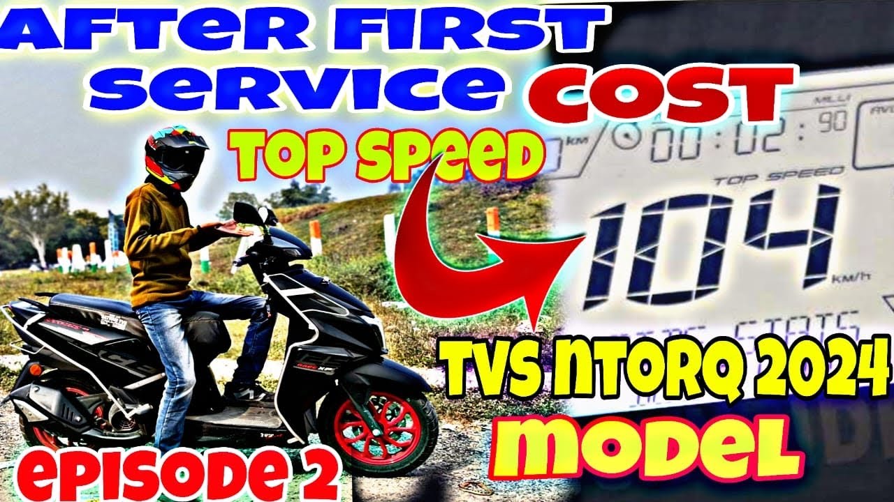 NEW TVS NTORQ TOP MODEL 2024 RACE XP BLACK EDITION TOP SPEED REVIEW ...