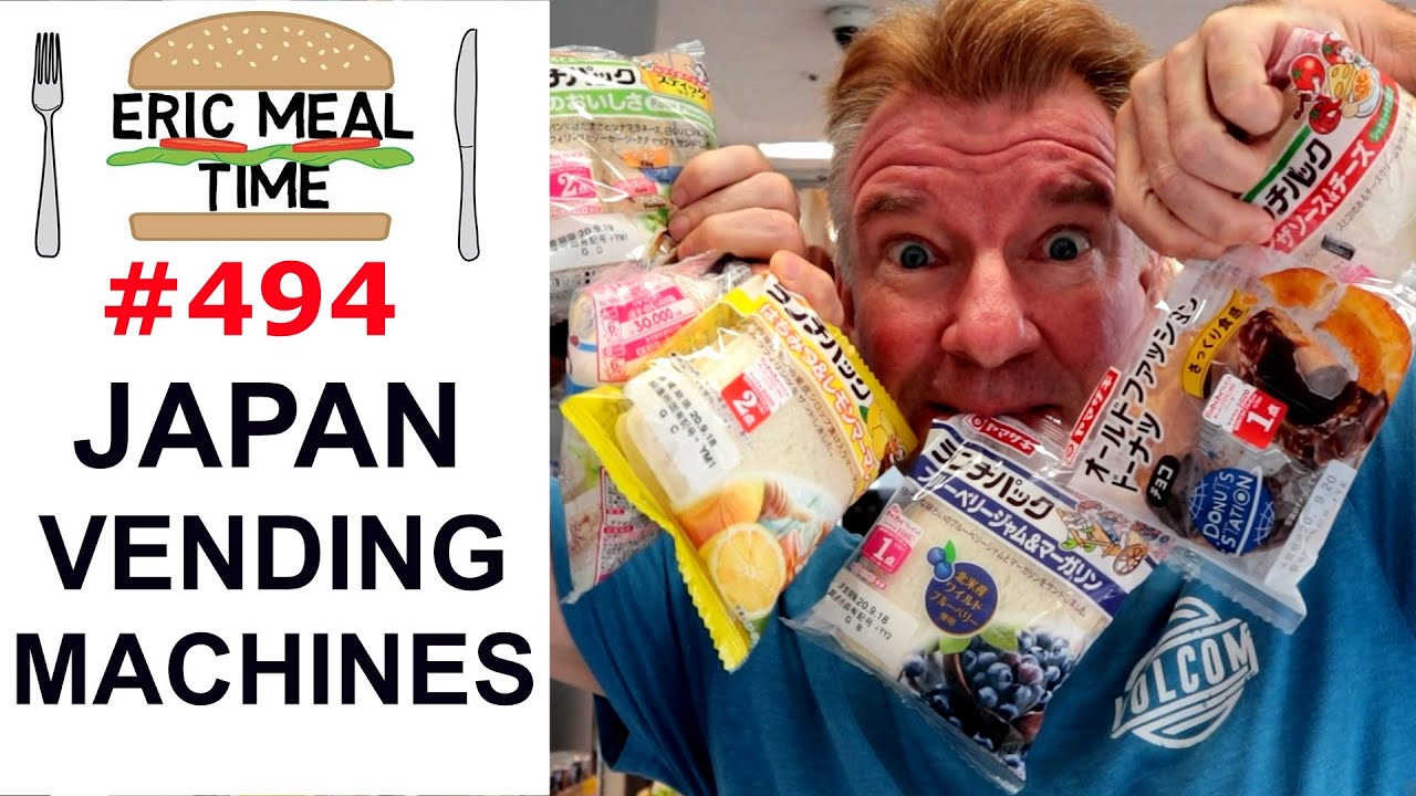 Eating at VENDING MACHINES ALL DAY in Tokyo - Eric Meal Time #494 - YouTube