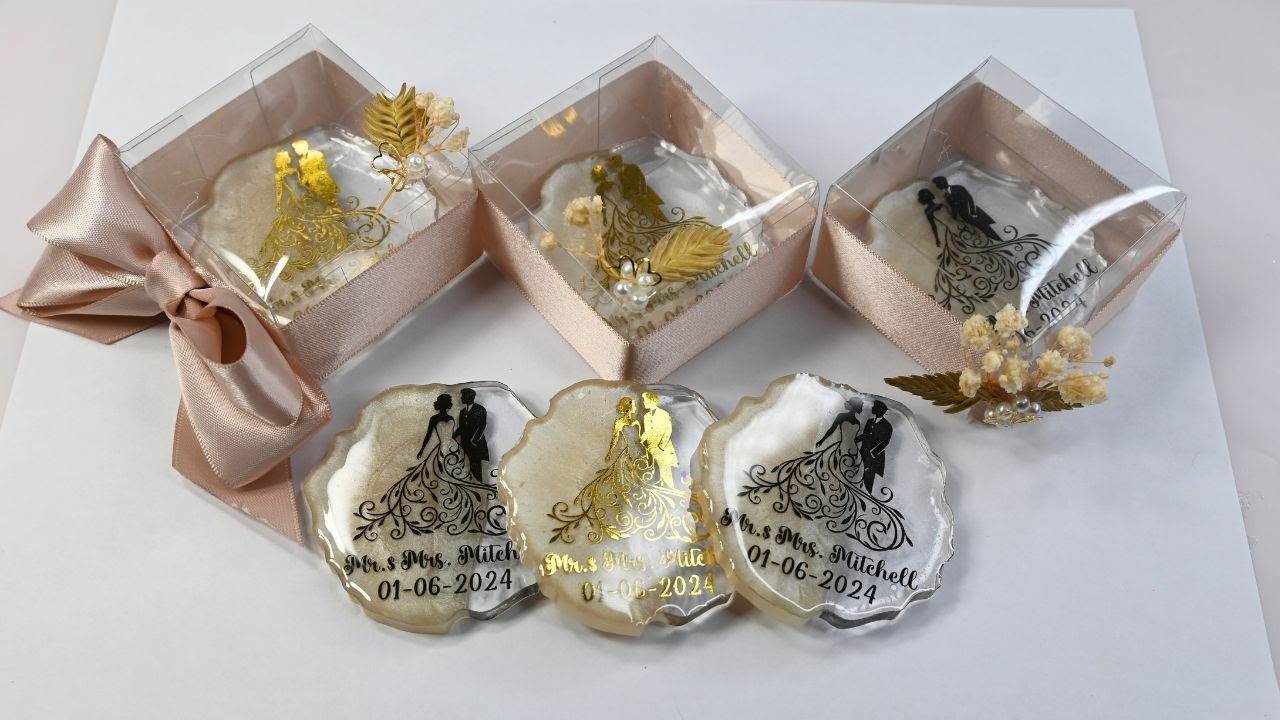 INVITACIONES DE BODA CON RESINA / RESIN WEDDING INVITATIONS - YouTube