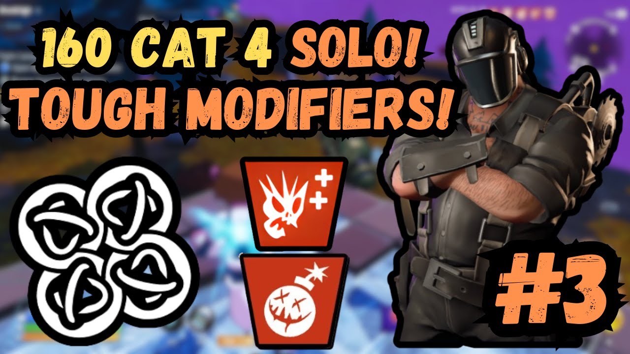 HOW TO SOLO 160 CATEGORY 4 (ATLAS) STORM w/ Hard Modifiers! Funnel and ...