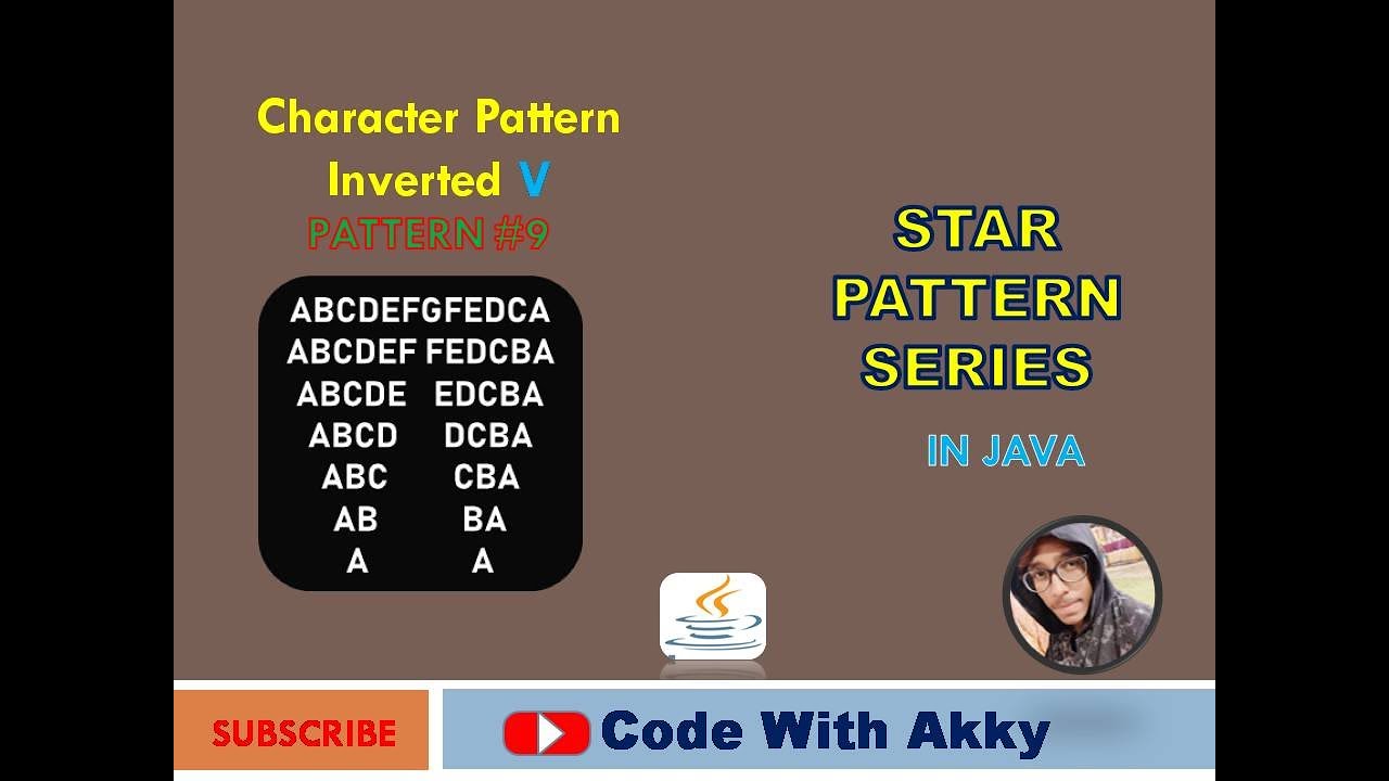 [Inverted V Character Shape]CHARACTER PATTERN 9 | STAR PATTERN SERIES ...