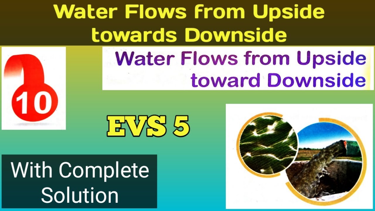 Water Flows From Upside Towards Downside EVS Class 5 Chapter Water Flows From Upside Towards Downside EVS Class 5 Chapter