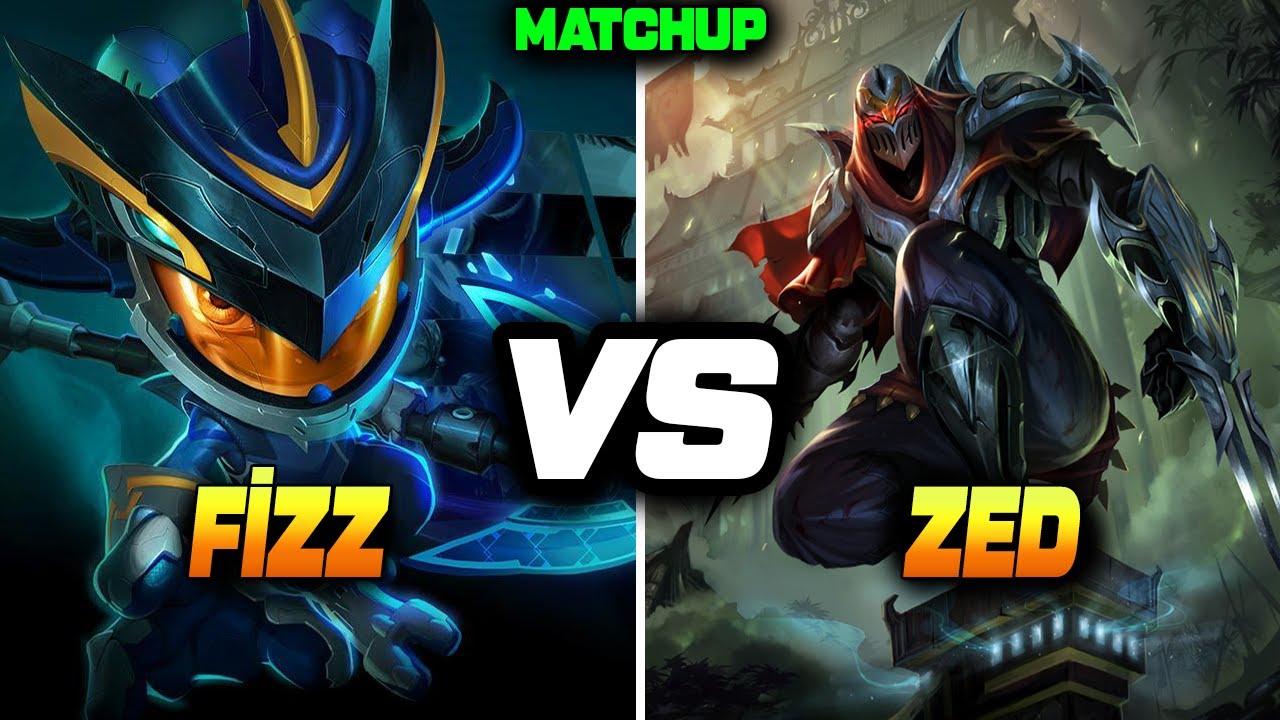 4 Level Fizz VS Zed - League Of Legends - YouTube