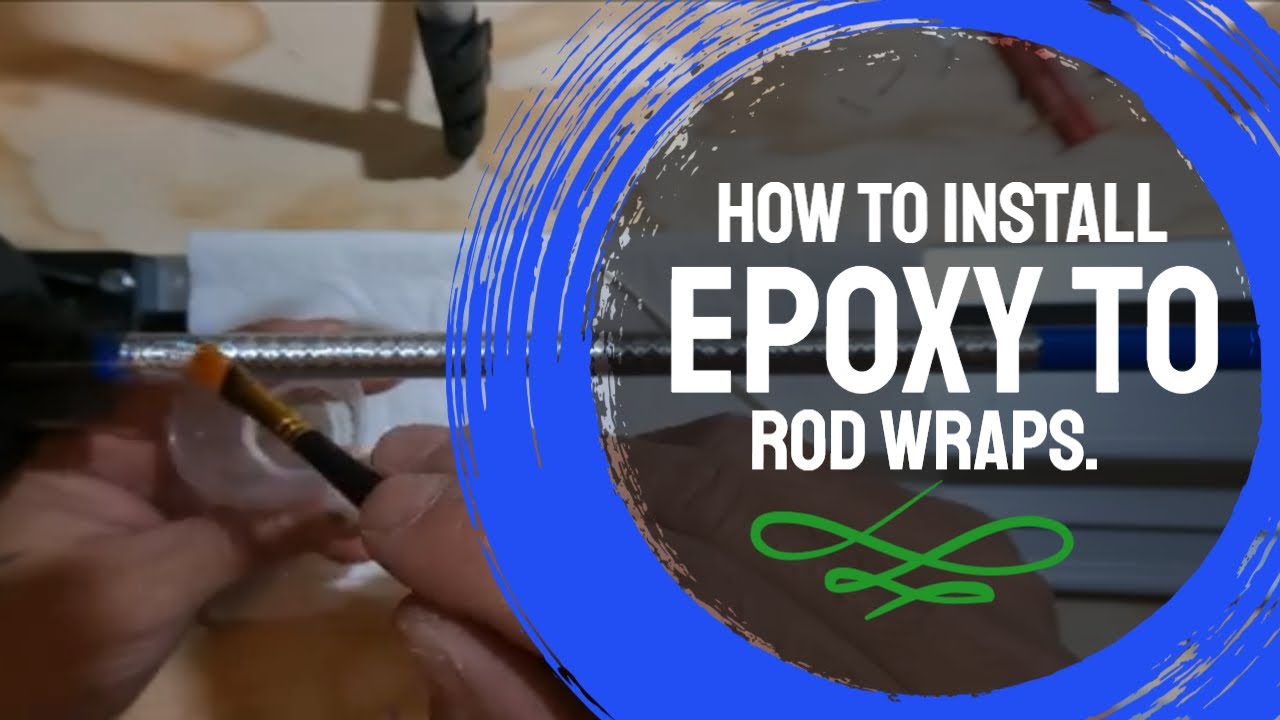 How to install epoxy to rod wraps. Easy epoxy video - YouTube