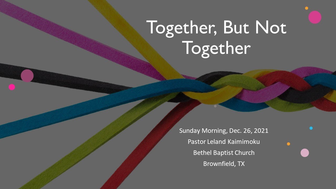 Together, But Not Together - YouTube