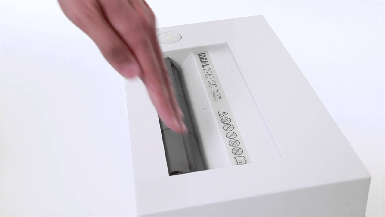 IDEAL 2265 - Deskside Shredder - YouTube