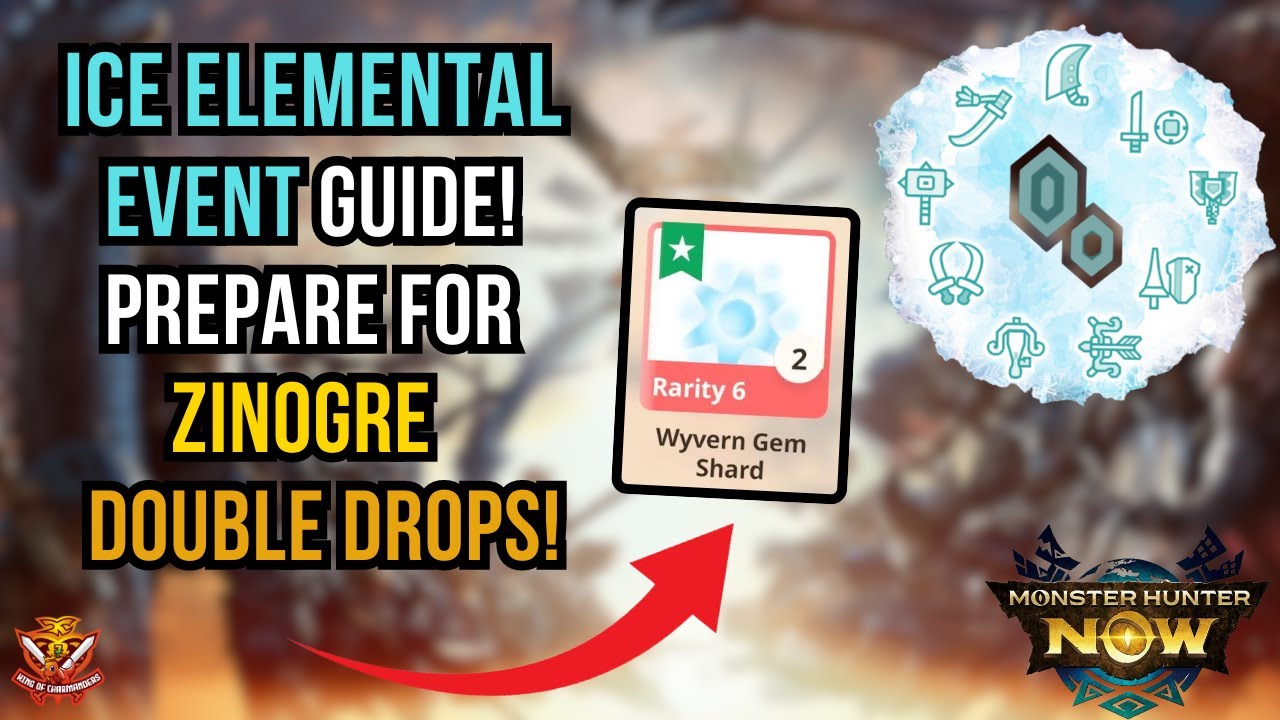 The BEST Ice Elemental Event Guide! Prepare for Zinogre! DOUBLE DROPS ...