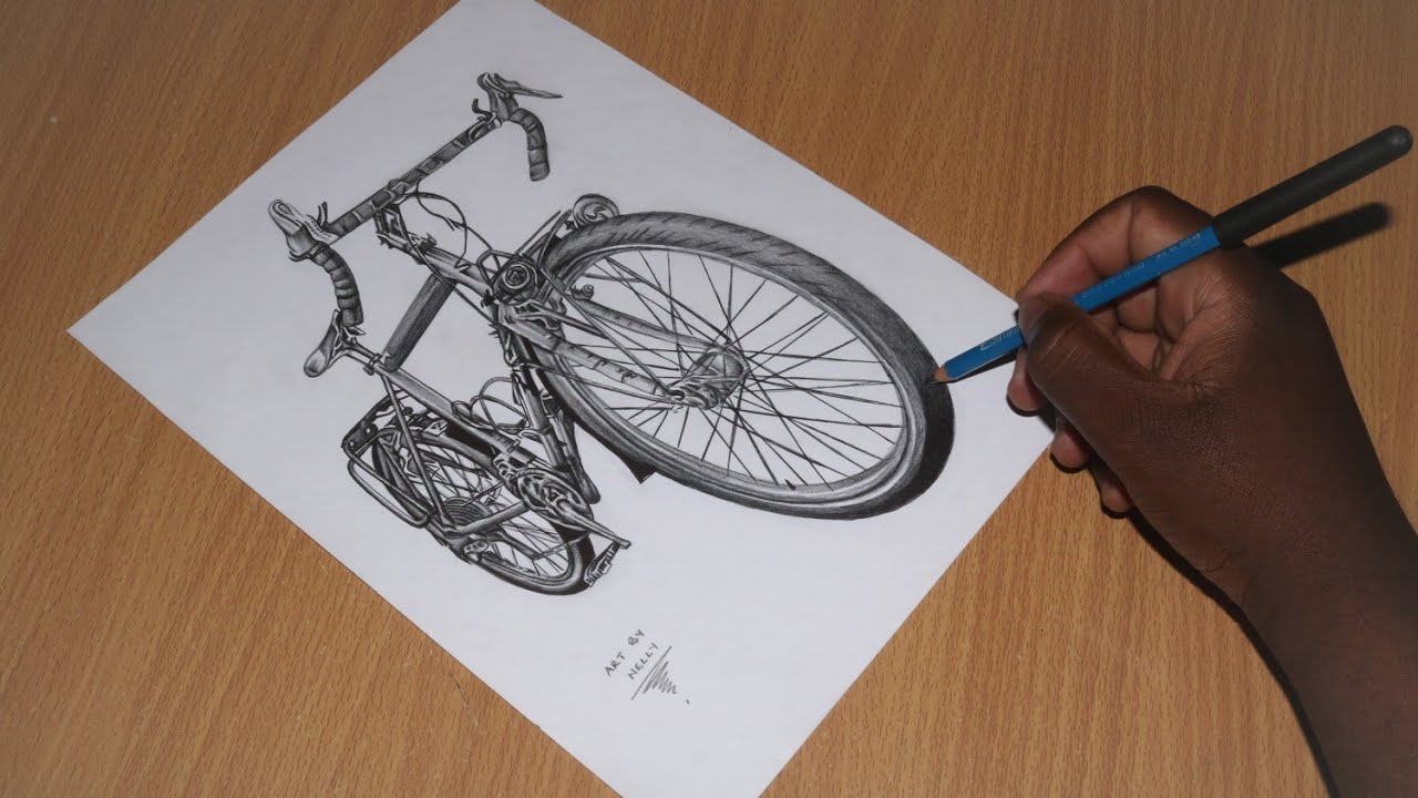 How to draw a Bicycle - Structure of a Bike - YouTube