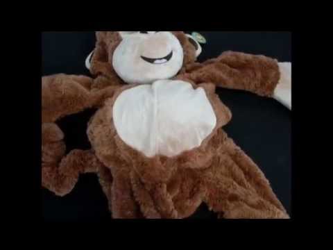 Plush Monkey quad/crawl suit - YouTube