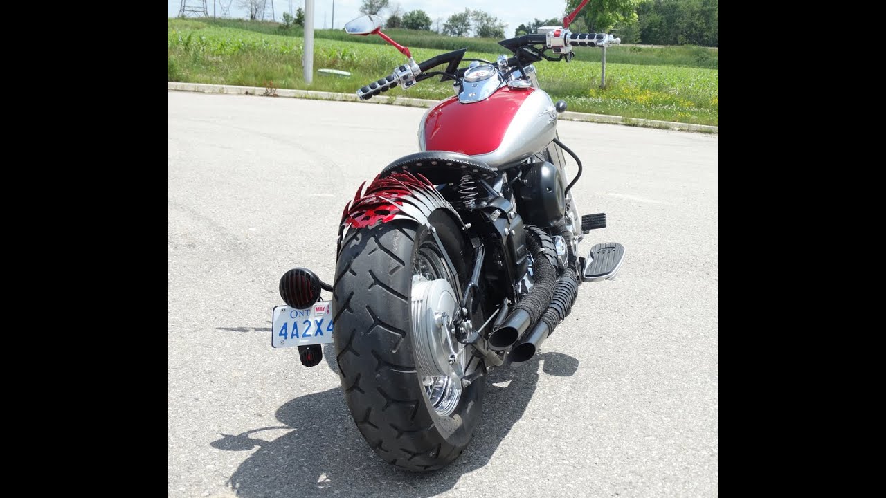 V star bobber colorite paint job from a can. - YouTube