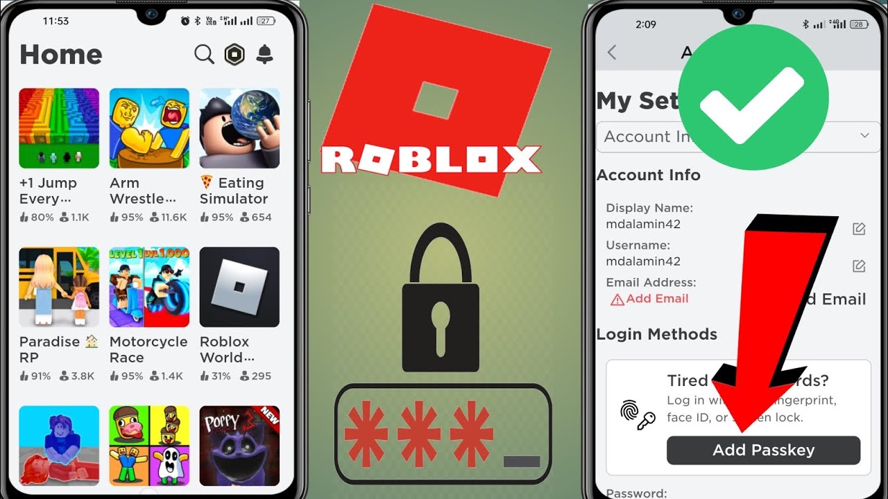 How To Fix Passkey Option Not Showing in Roblox | Roblox New Feature ...