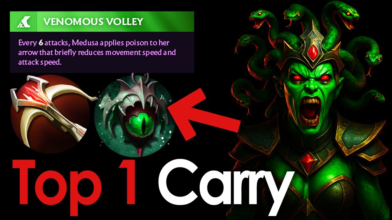 Medusa Easy Lane Immortal Gameplay – Top 1 Carry Build Daedalus + Skadi ...