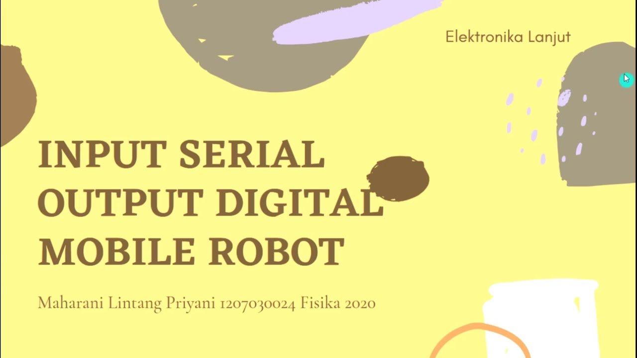 Tugas 5 Elektronika Lanjut. Input Serial Output Digital Mobile Robot Menggunakan Tinkercad - YouTube