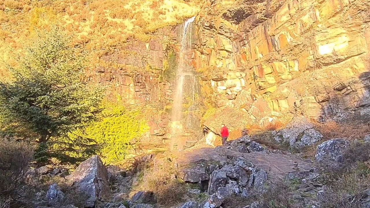 Pen Pych. Beautiful Waterfalls In Wales. Blaenrhondda, Rhondda. - YouTube