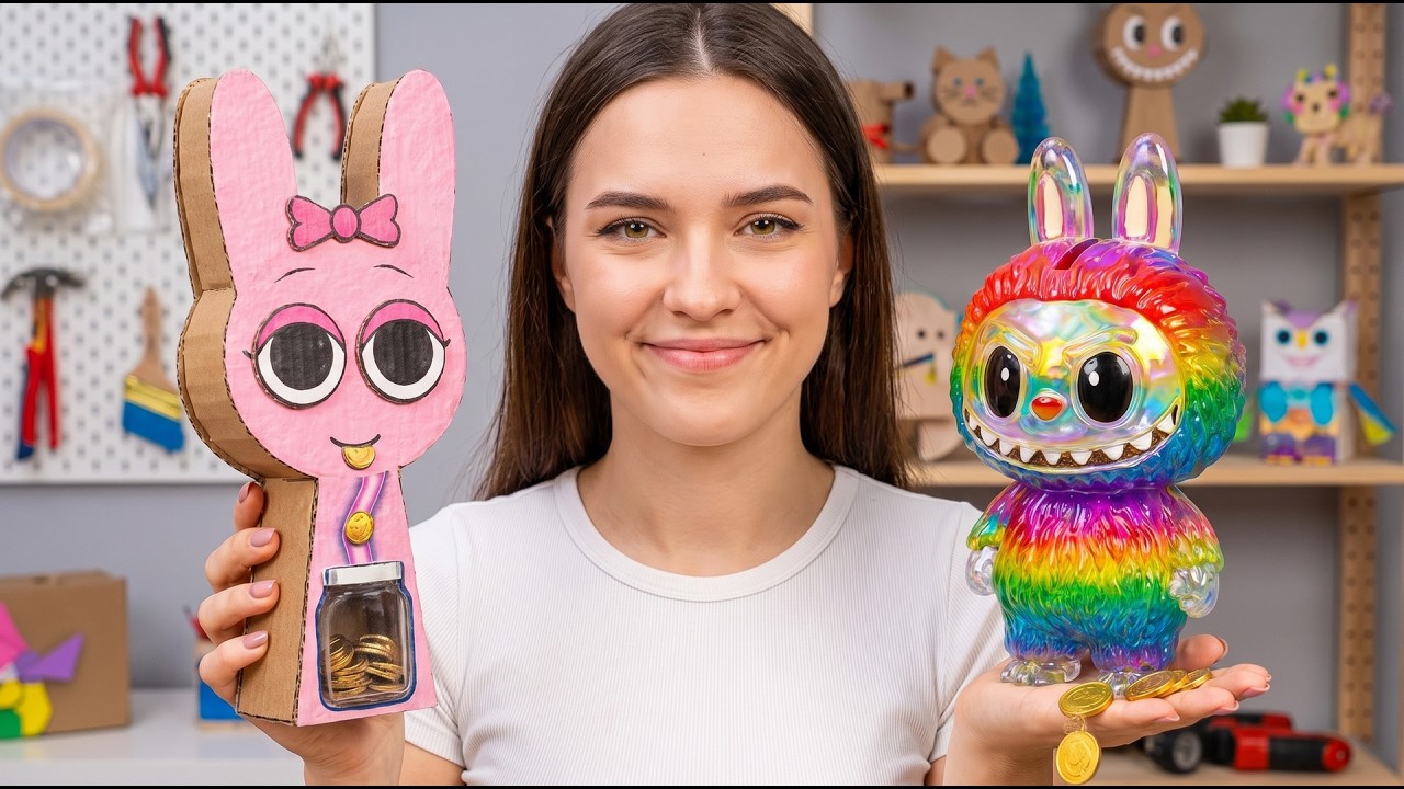 Sprunki & Labubu Cardboard Hacks! 💸📦 Tiny DIY Tricks to Save Your Money ...