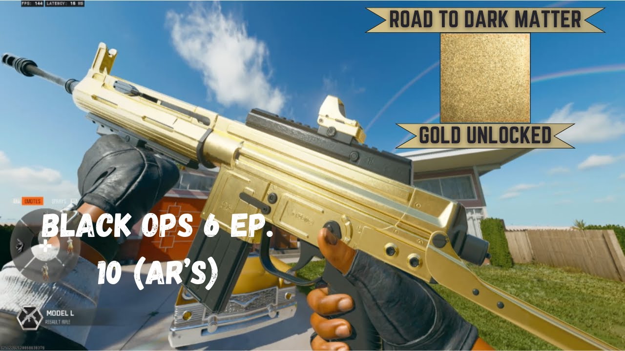 Finally Unlocking Gold on Assault Rifles (BO6 Road to Dark Matter ...