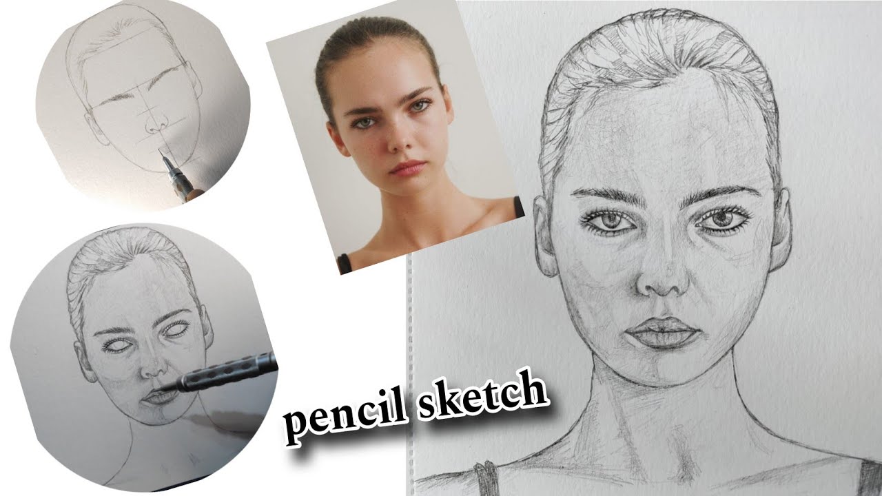 Portrait Basics: Free Hand Portrait Face Pencil Sketching Tutorial For ...