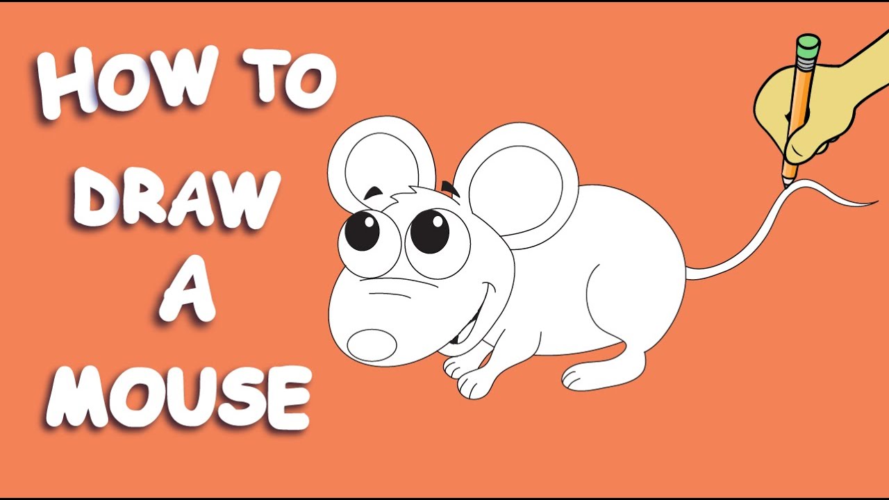 How to Draw A Mouse - YouTube
