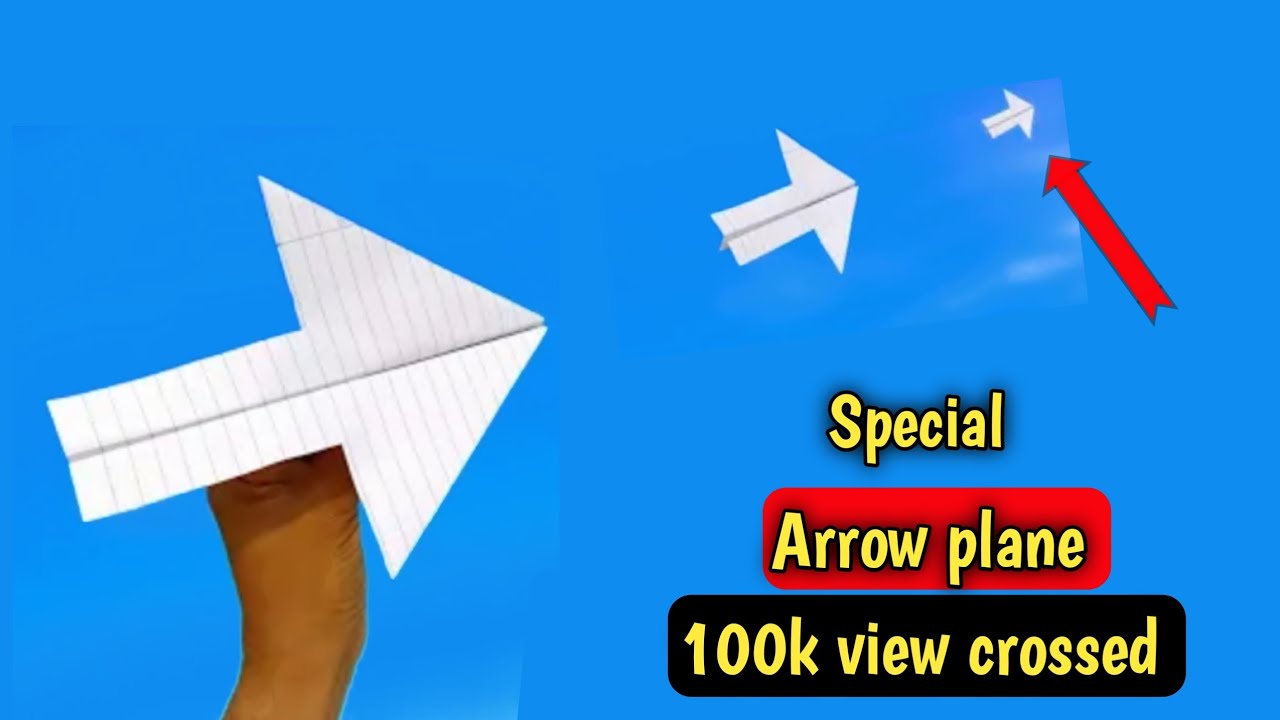 Paper arrow plane, making happy new year plane, best arrow airplane ...