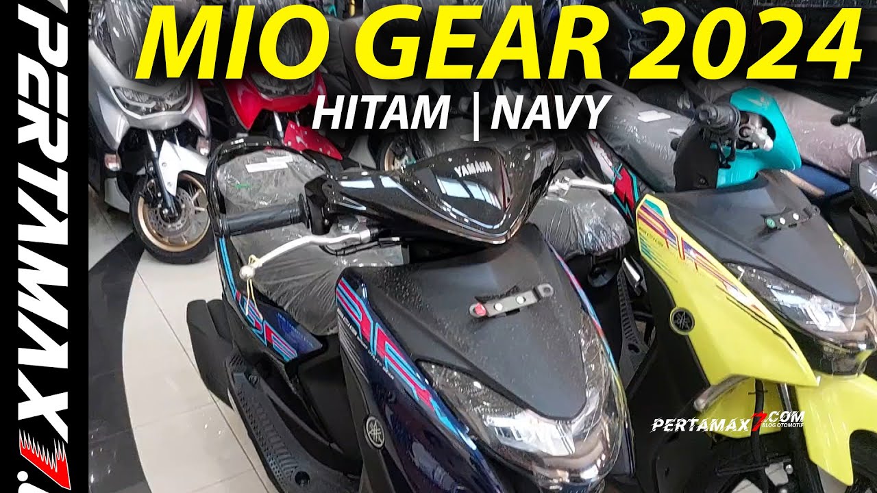 2024 Yamaha Mio Gear 125 Biru Tua Hitam Terbaru 🛵 Black Navy Jogja # ...