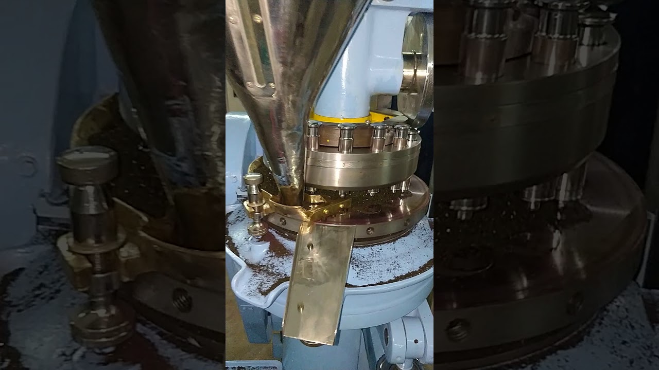 Cadmach 16 Station Tablet Compression Machine. - YouTube